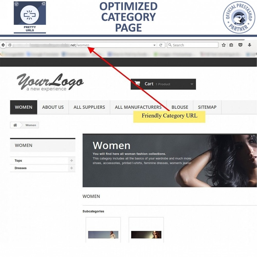 Prestashop Friendly Url Module Pretty Url By Fmemodules Codecanyon